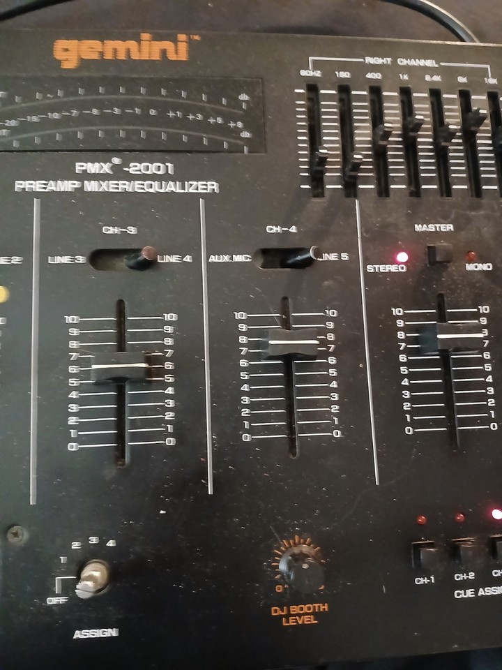 Gemini PMX-2001 Preamp / Equalizer Mixer DJ Audio Console | eBay