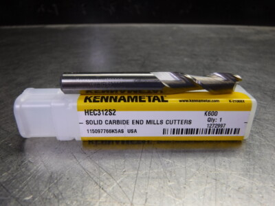 Kennametal 5/16" Solid Carbide Endmill 2 Flute HEC312S2 K600 (LOC1004A ...