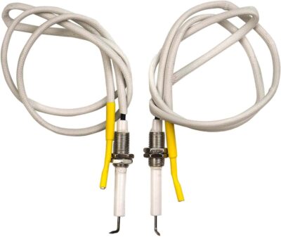 Igniter Ceramic Electrode Fit for Fire Pit Burner, Gas Grill Burner ( 2 ...