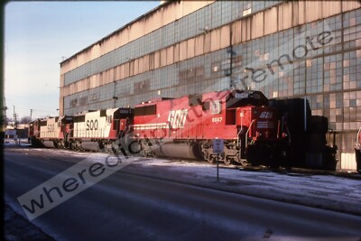 Original Slide Soo Line SOO No. 6047 EMD SD60 Bensenville ILL 12-1990 ...