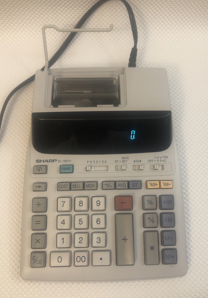 Sharp EL-1801V Printing Calculator | eBay