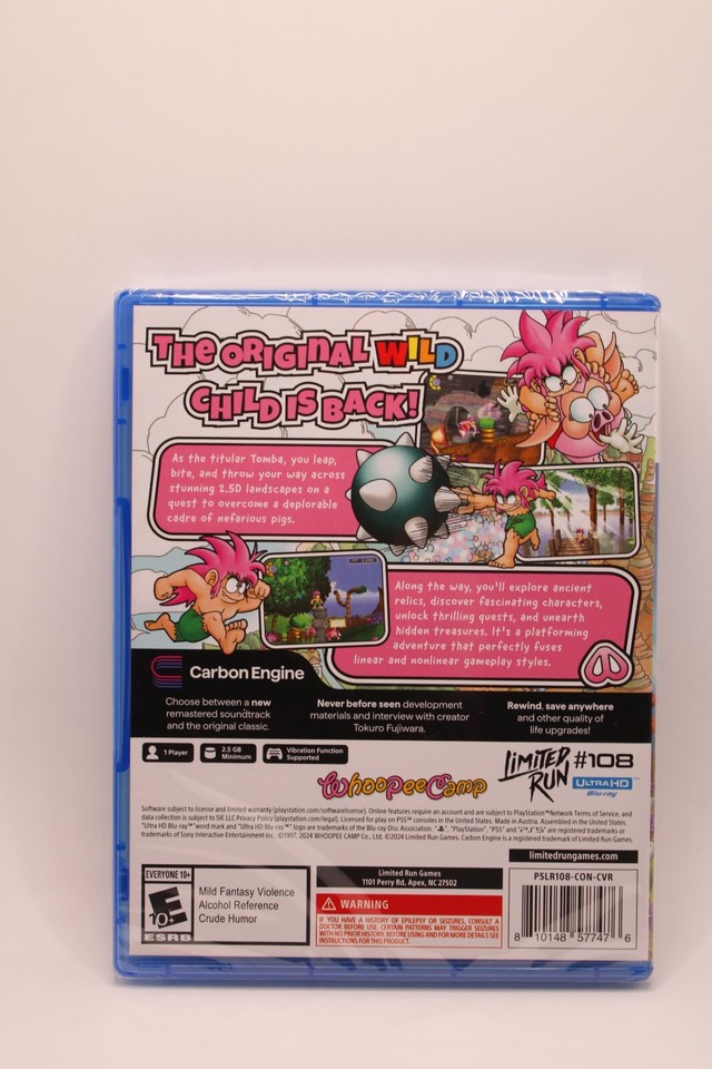 PS5 Limited Run #108: Tomba! Special Edition Convention Exclusive Playstation 5 | eBay