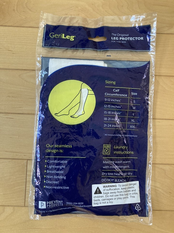GeriLeg® USA Elderly Thin Skin Leg Protector Geri-Sleeves, Small White ...