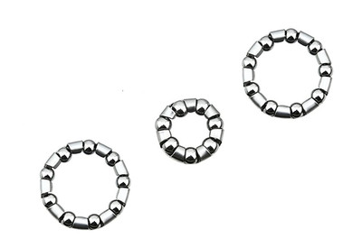 CYCLEZ Rear Coaster Brake Hub Bearings 7/32" x 9 (2X) and 1/4" x 7 (1x ...