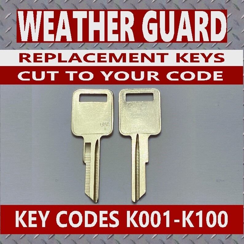 Weather Guard Toolbox Keys Weatherguard Keys Cut to Code K001-K100 | eBay