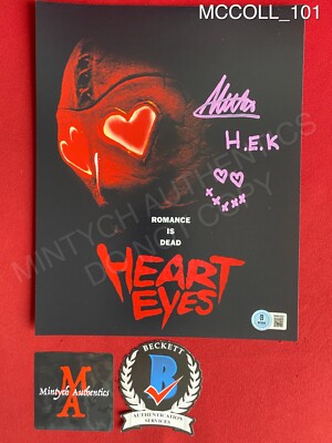 Alex McColl autographed signed 8x10 photo Heart Eyes Beckett COA horror ...