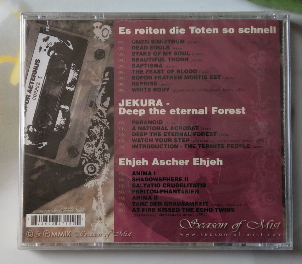 SOPOR AETERNUS & THE ENSEMBLE OF SHADOWS ‎– Like A Corpse Standing In ...