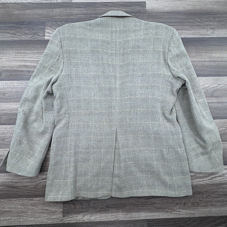 Vintage Orvis Blazer 48L Brown Gray Tweed Sport Coat Jacket Herringbone ...