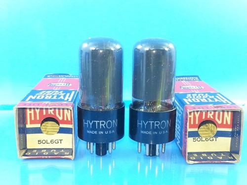 HYTRON CBS 50L6GT MATCHED PAIR NOS NIB TUBES B&K 747 TESTED 118,119% | eBay