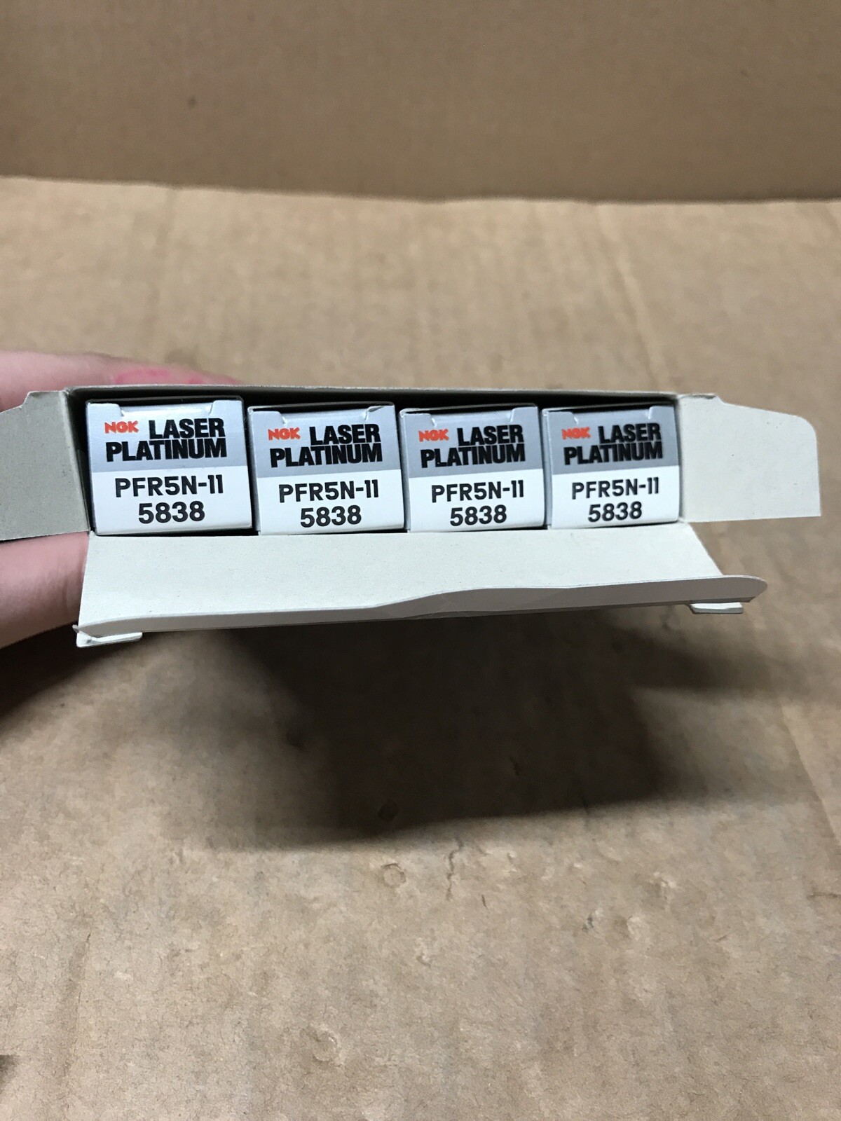New Vintage NGK Laser Platinum Spark Plugs #5838 (PFR5N-11) - Set of 4 ...