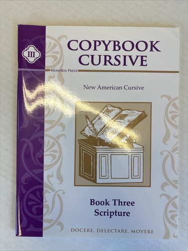 Copybook Cursive New American Cursive Book 3 Scripture KJV Docere ...