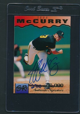 1995 Signature Rookies #21 Jeff McCurry Pittsburgh Signed Auto *D1339 ...