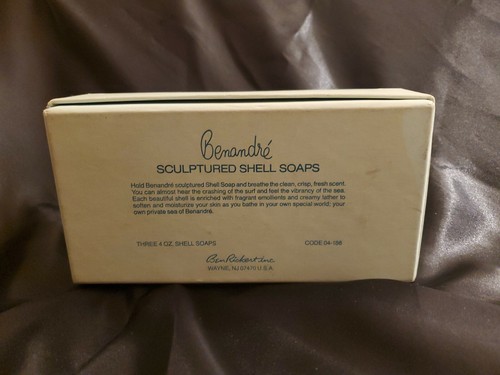 Benandre Sculptured Shell Soaps Ben Rickert Blue Fresh Scent Three 4oz ...
