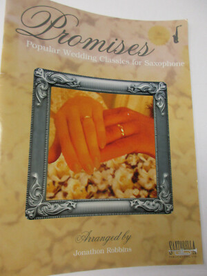 Promises Popular Wedding Classics for Saxophone Sheet Music Book & CD ...
