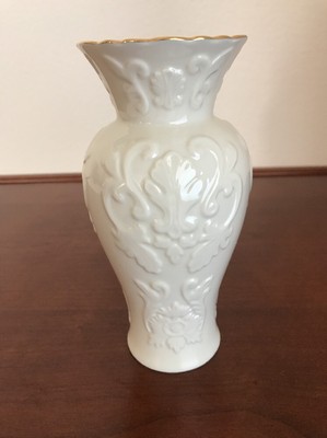 Lenox Gold Rimmed Scalloped Top 7.5" Vase | eBay