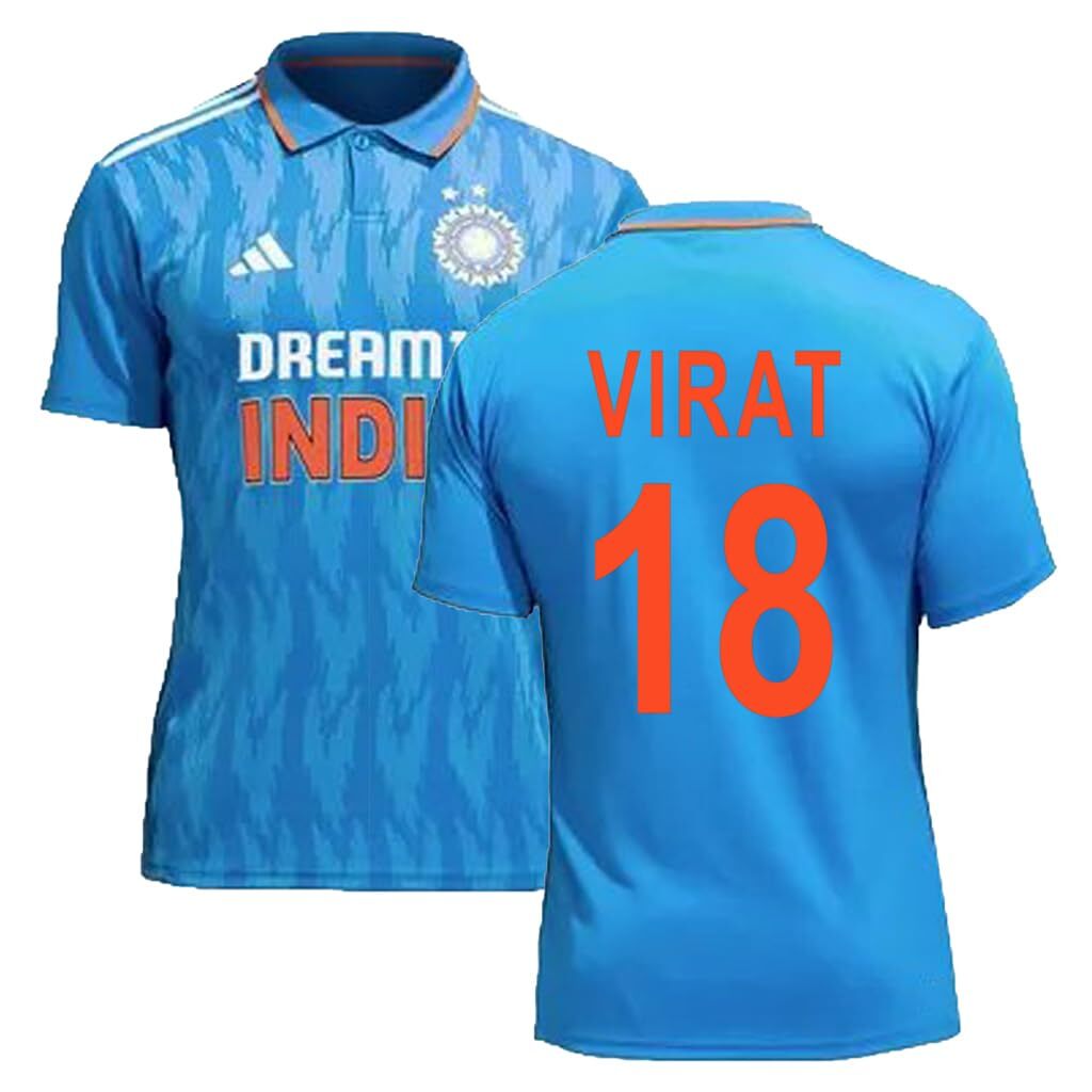 India Cricket Team Jersey Virat Kohli 2023/2024 Jersey Free Shipping US ...