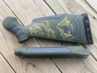 CUSTOM THOMPSON CENTER ENCORE PH OD GRN ENGRAVED IBEX FLEX TECH RIFLE ...