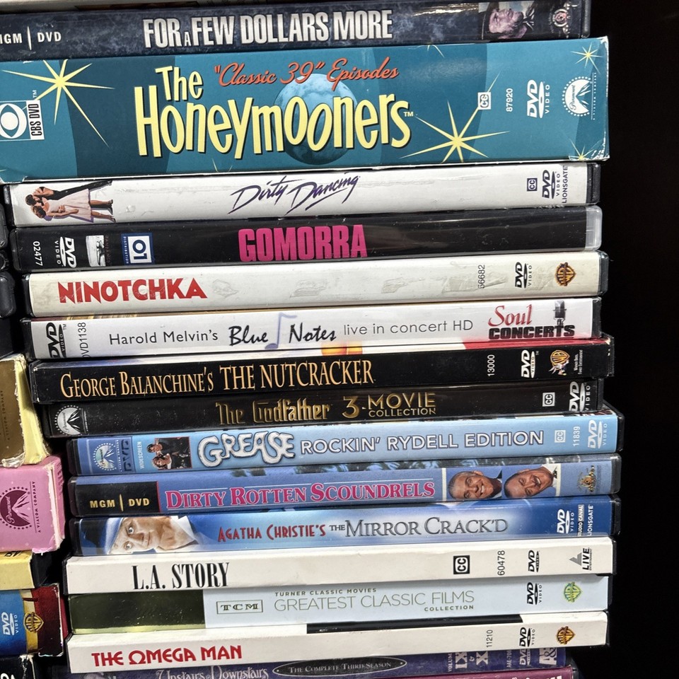 HUGE LOT OF DVDS CLASSICS TCM THIN MAN GILLIGAN I SPY ASTAIR RODGERS ...