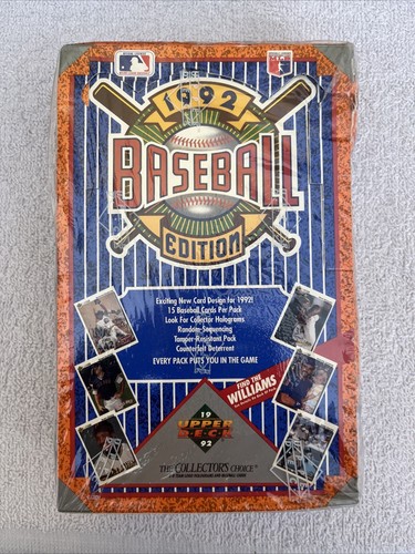 1992 Upper Deck Baseball Wax Box Factory Sealed | eBay