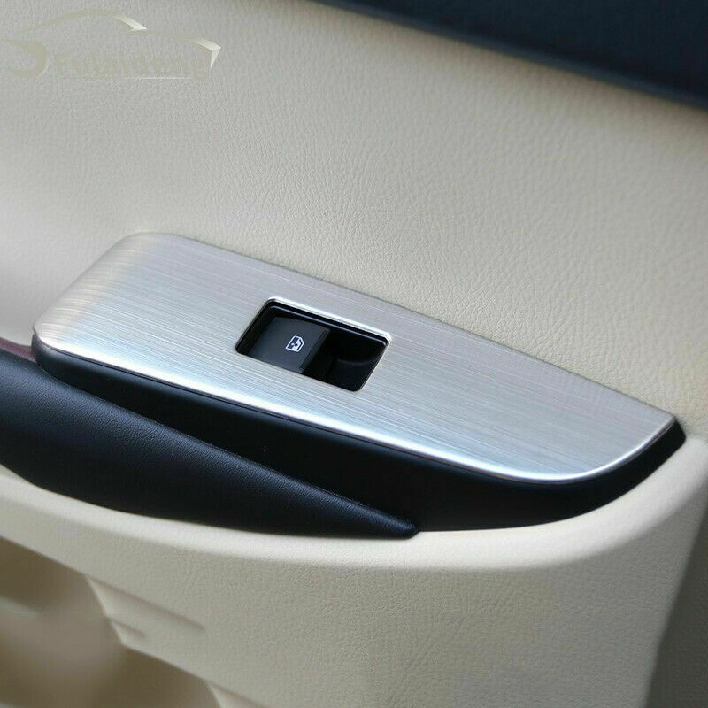 Silver Inner Window Lift Panel Switch Cover Trim For Toyota Highlander ...