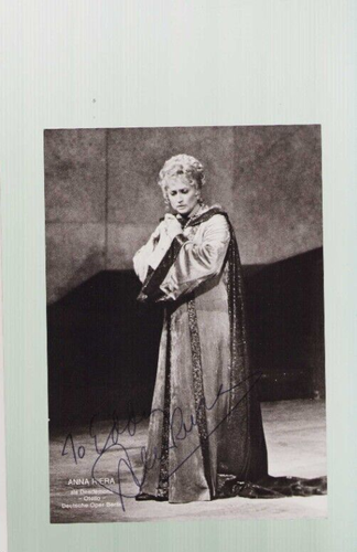 Autographed Postcard Anna Eleonora Riera Soprano Opera Singer | eBay