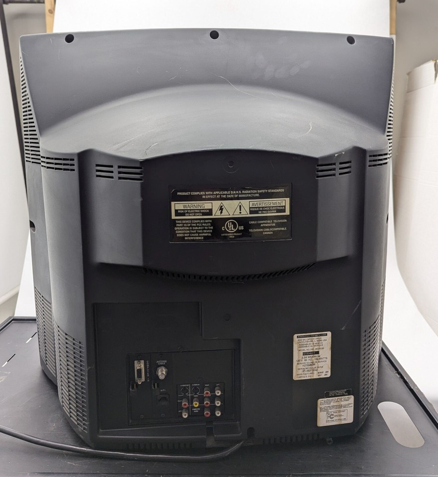 Zenith H27D46DT 27" Color Presentation CRT TV + VGA Monitor 2001 Retro ...