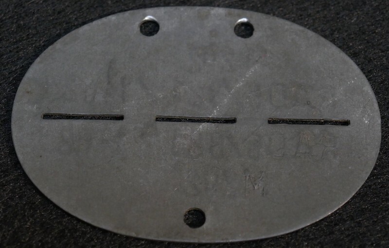 Original WWII German Dog Tag EKM RAD-Abteilung 5/321 Lager Fehringen ...