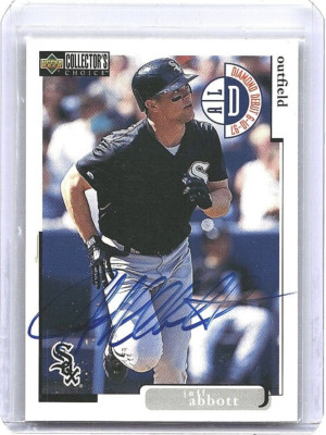 Jeff Abbott Signed In Person Auto 1998 Collector's Choice #62 White Sox ...