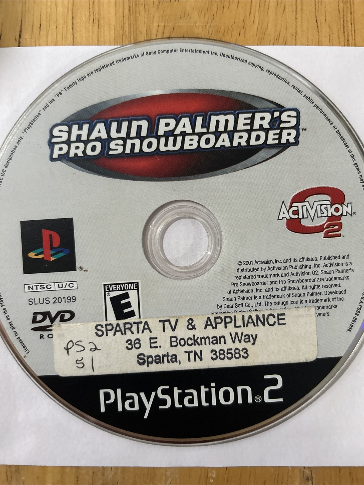 Shaun Palmer's Pro Snowboarder (Sony PlayStation 2) PS2 Disc Only ...