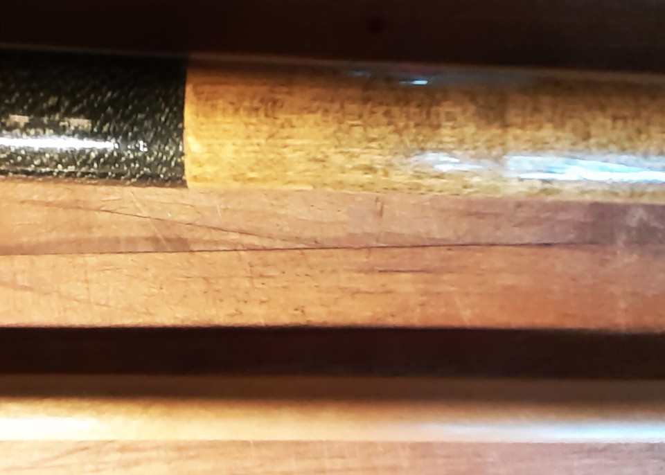 Classic 1980s Meucci Originals Pool Cue - 2pc, 19oz, 58 inches, Gold ...