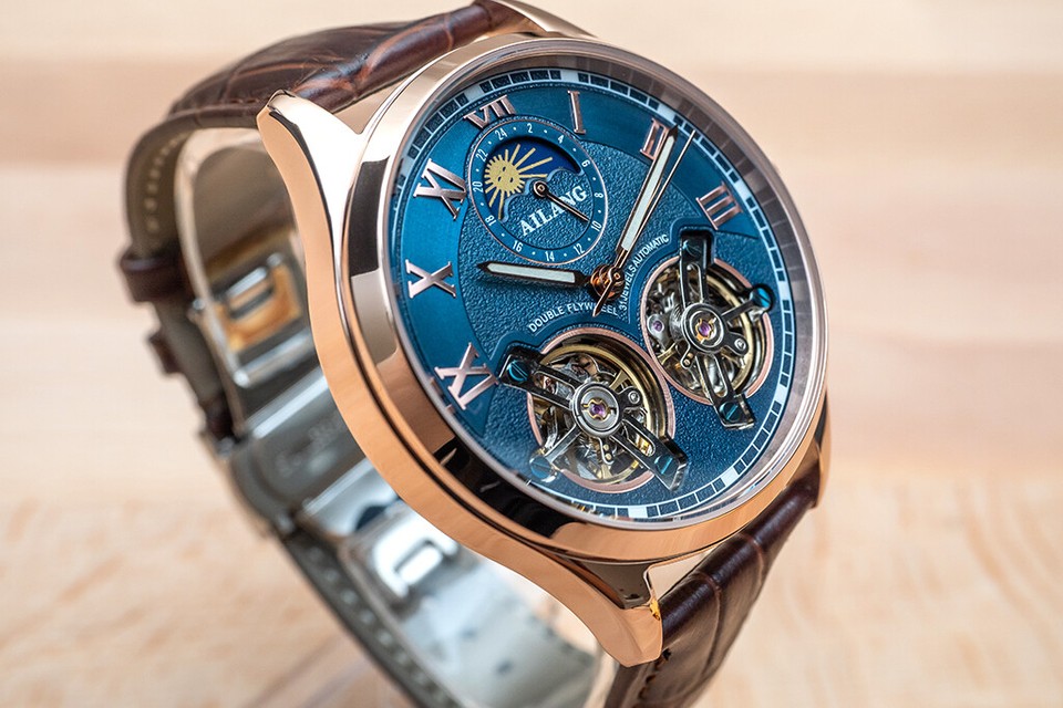 Mens Double Flywheel Open Heart Luxury Bling Skeleton Automatic ...