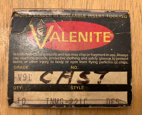 Valenite Indexable Insert Tooling - V91 Grade - Style: TNMG-221C | eBay