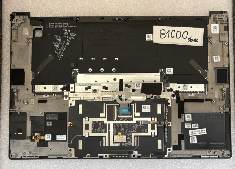 Dell Precision 5680 Palmrest & US Int English Backlit Keyboard assembly ...