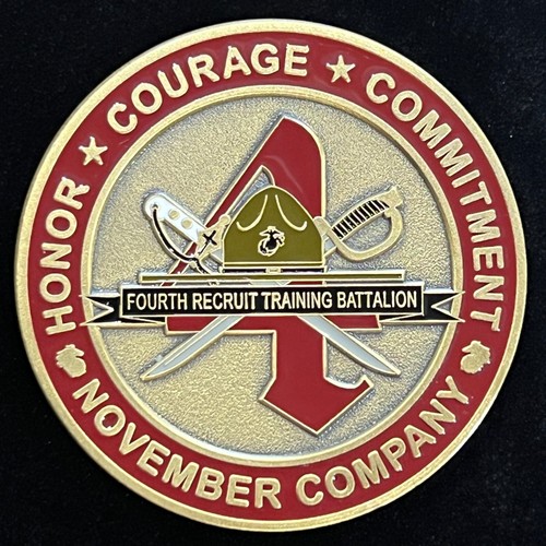 November Company Fourth Recruit Training Battalion USMC Challenge Coin ...