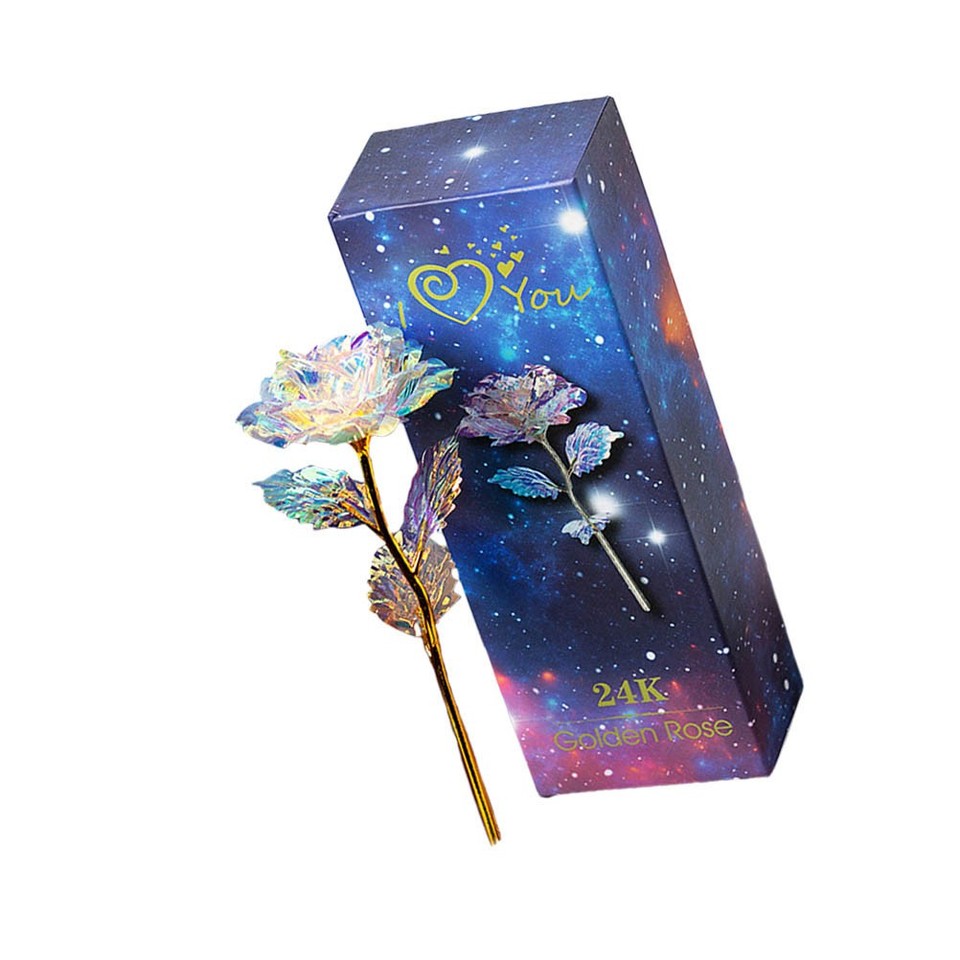 24 K Fake Flowers Artificial Rose Wedding Decoration Valentines Gift ...