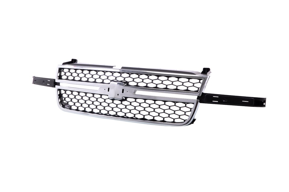 AM Front GRILLE For Chevrolet Silverado Chrome/Black Silverado 1500 SS ...