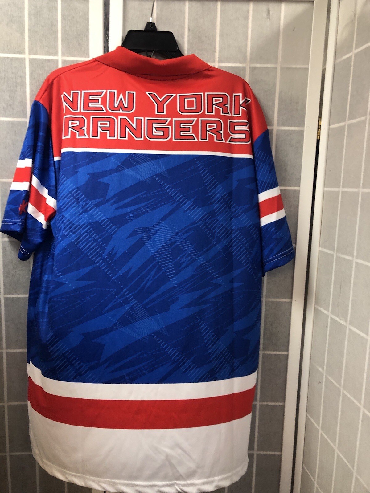 New York Rangers, Men’s, Jersey, Team Logo Background, Red/blue/white ...