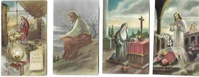 Holy Cards - Vintage Holy Card Print In Italy