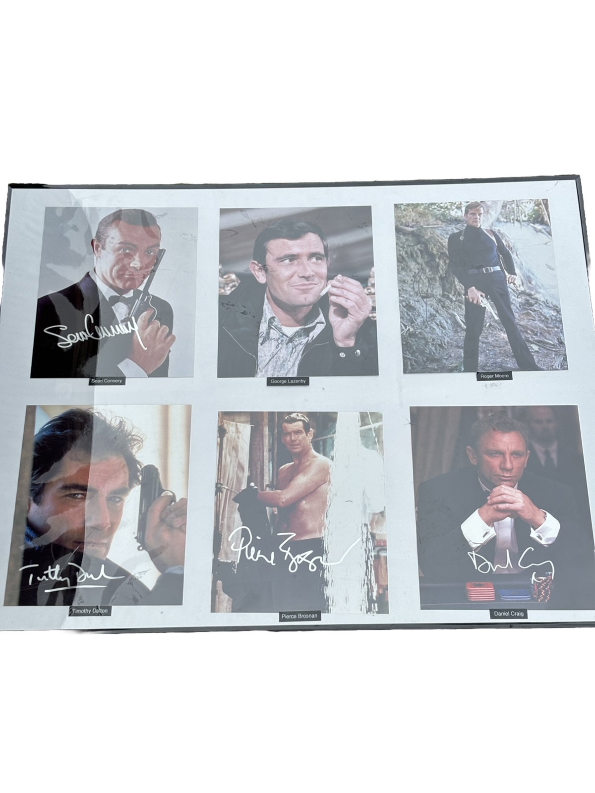 James Bond 007 Signed Photos, Sean Connery, Roger Moore, Craig, All 6 ...