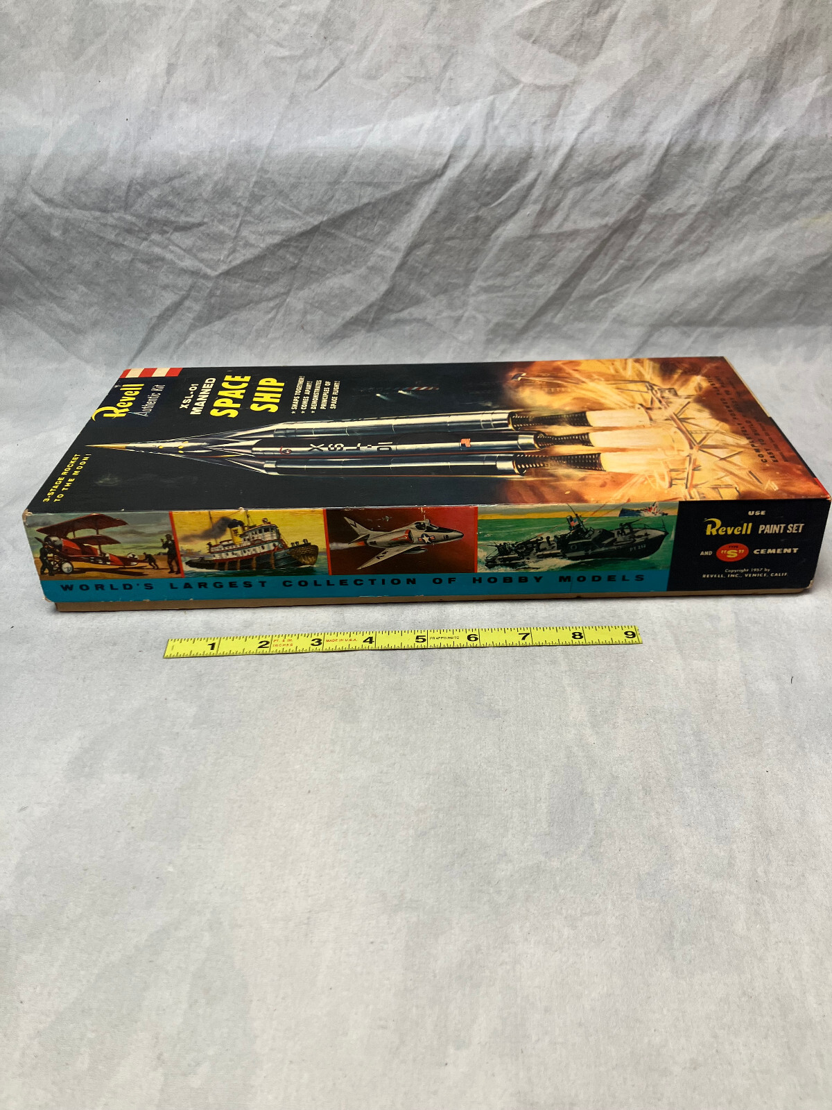 Revell XSL-01 Manned Space Ship, Vintage open box kit. Inventoried ...