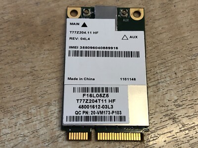 Fujitsu SIERRA Wireless QUALCOMM PCI Express 3G WWAN Module Card ...