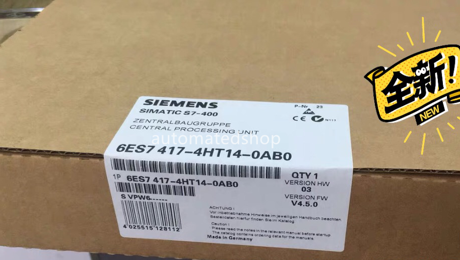 Siemens CPU 417H processing control module 6ES7417-4HT14-0AB0 | eBay