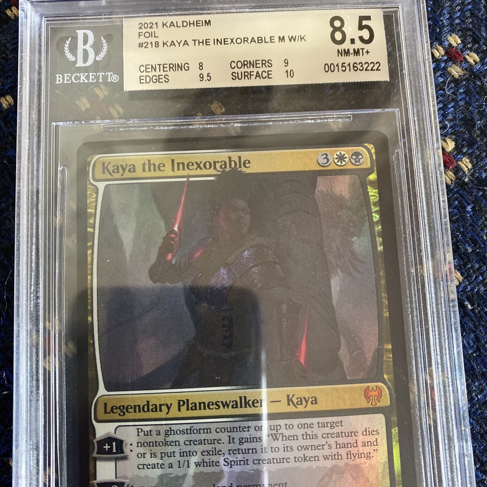 MTG - 2021 Kaya the Inexorable Foil (Kaldheim #218)- Beckett 8.5 | eBay