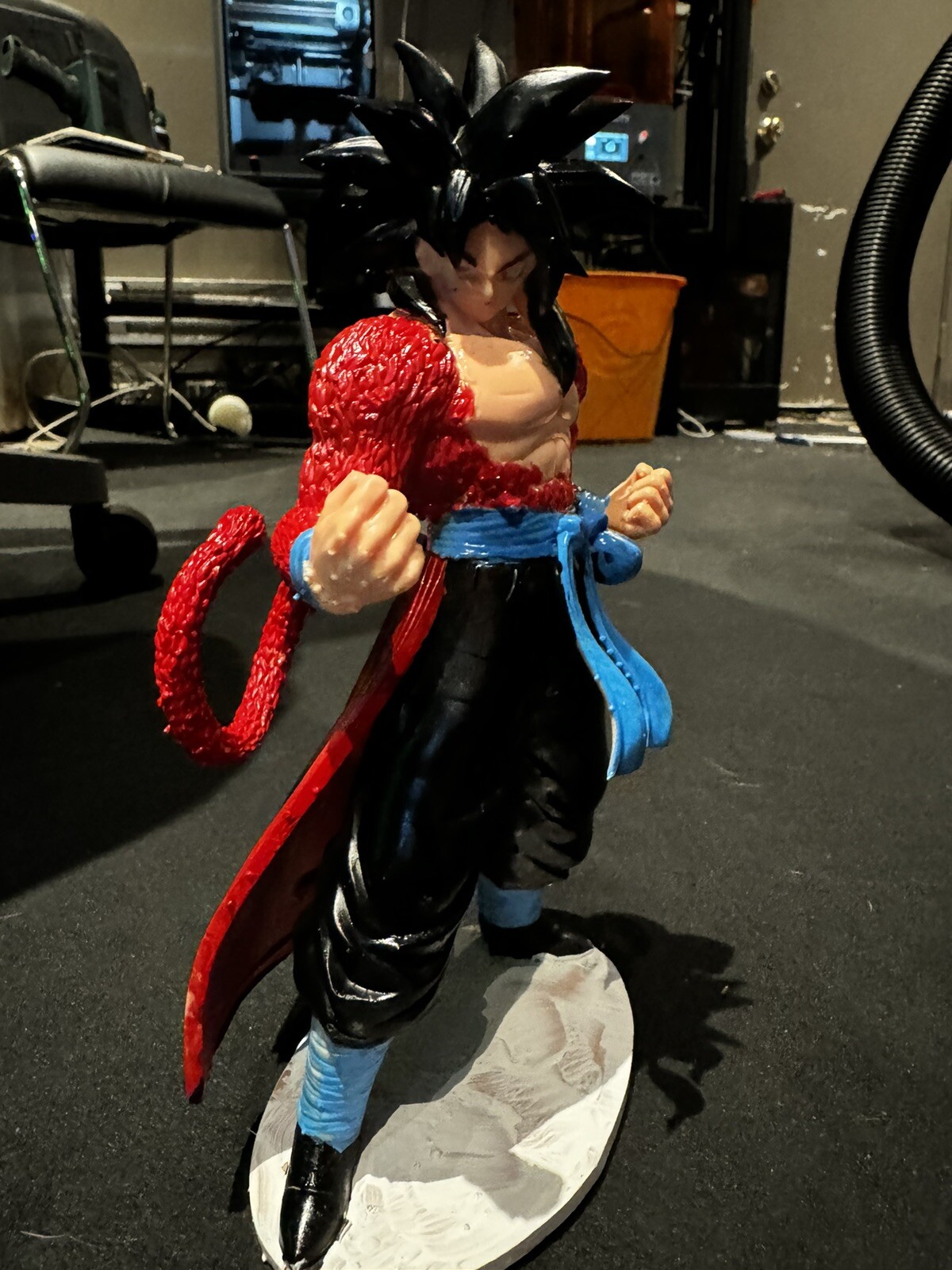 Custom Resin Xeno SSj4 Goku painted 8” Resin Statute. | eBay