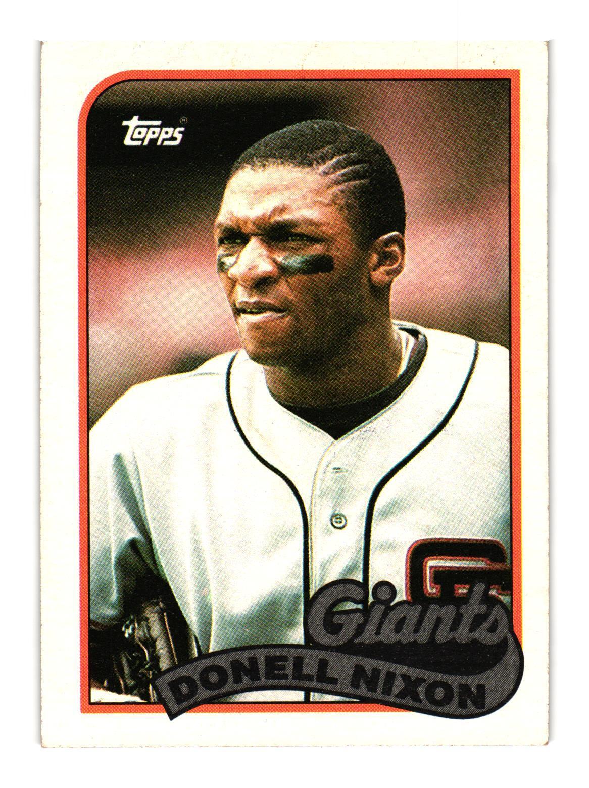 1989 Topps #447 Donell Nixon San Francisco Giants | eBay