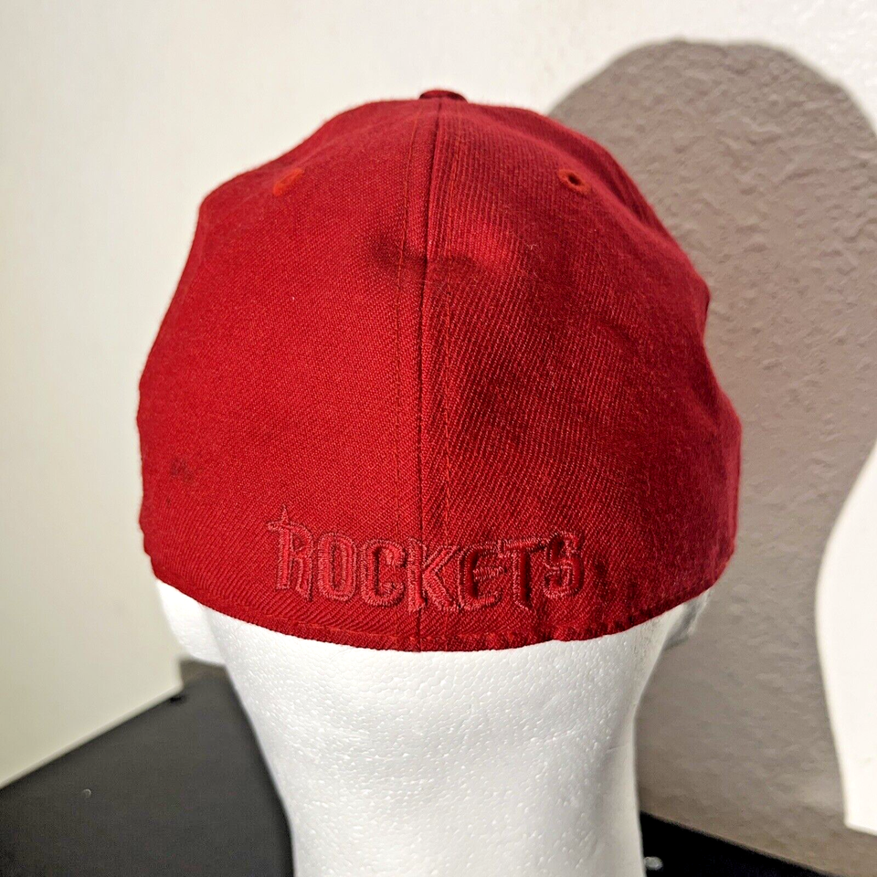 NBA Men's Houston Rockets #1 McGrady Cap Hat New Era Embroidery Red ...
