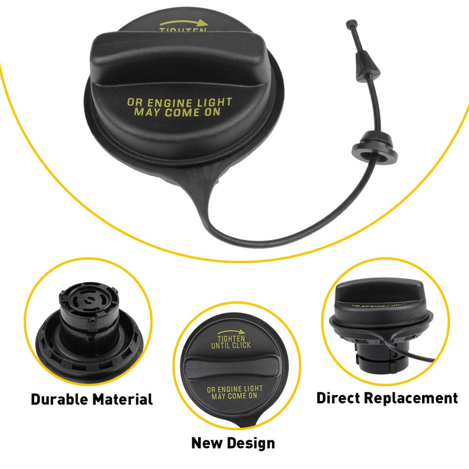 For 97-09 FORD F150 F-150 FUEL GAS TANK FILLER CAP WITH TETHER OEM ...