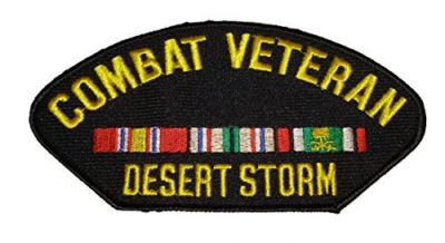 OPERATION DESERT STORM COMBAT VETERAN PATCH W/ CAMPAIGN RIBBONS ODS ...