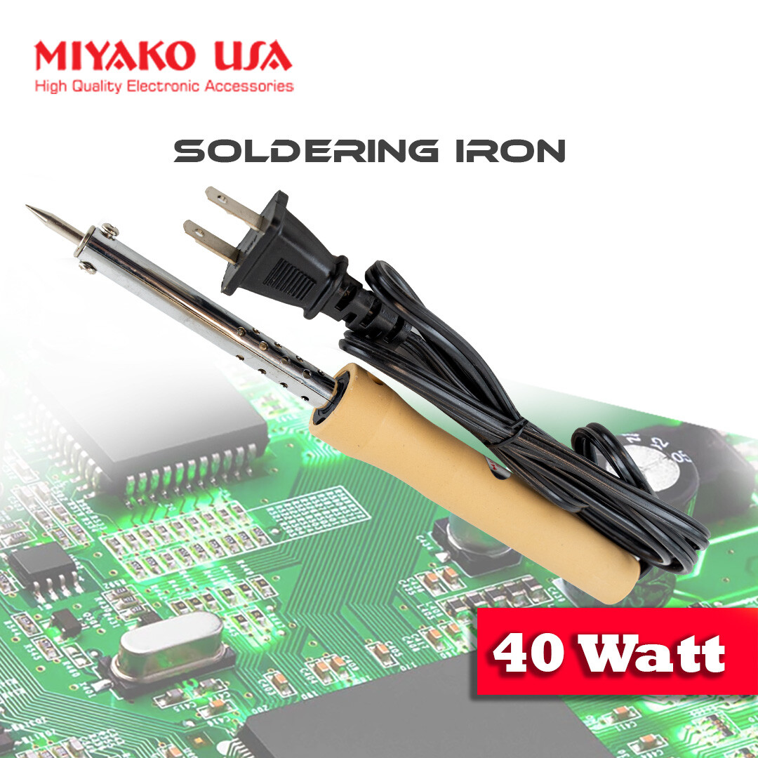 MIYAKO 40/60/80/100/ 200 Watts Soldering Iron with Heavy Duty Ceramic ...