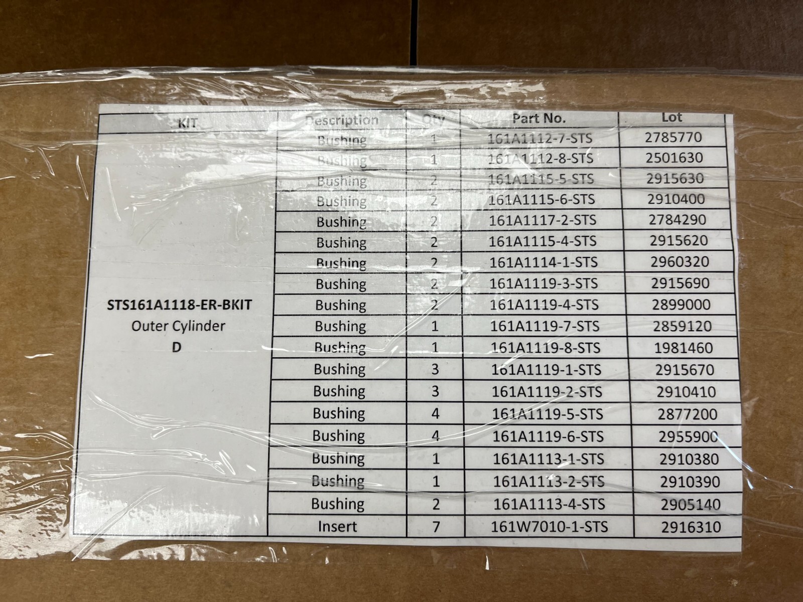 BOEING 737 NG OUTER CYLINDER BUSHING KIT | eBay UK